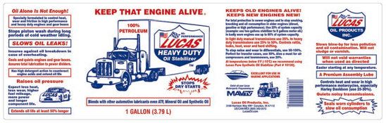 Lucas HD Oil Stabilizer Gallon, 10002