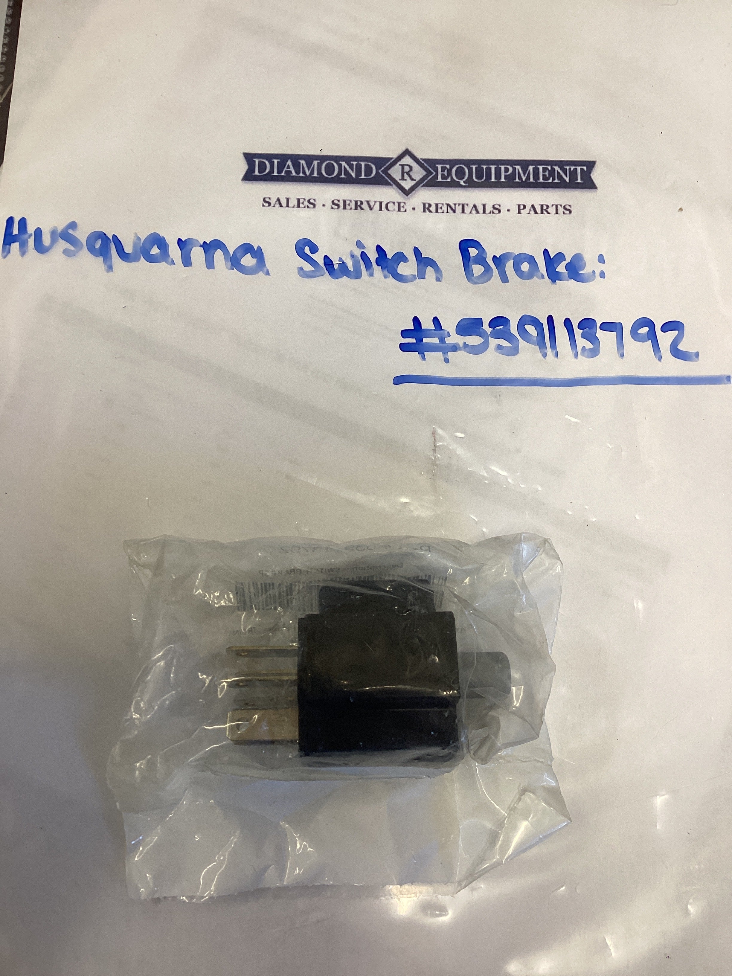 Husqvarna Switch Brake Interlock: #539113792